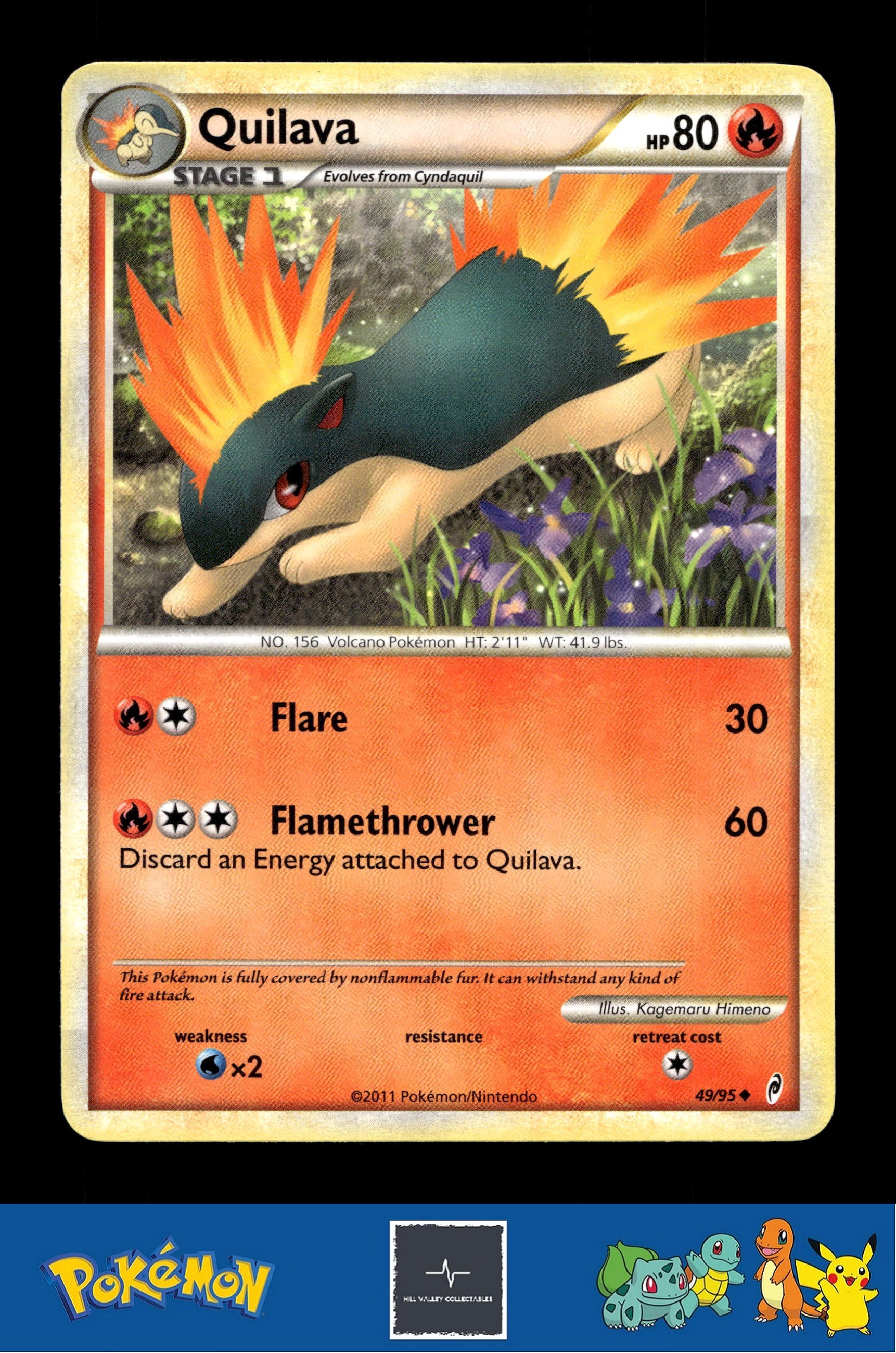 2011 Pokemon HGSS Call of Legends 49/95 Quilava – Hill Valley Collectables