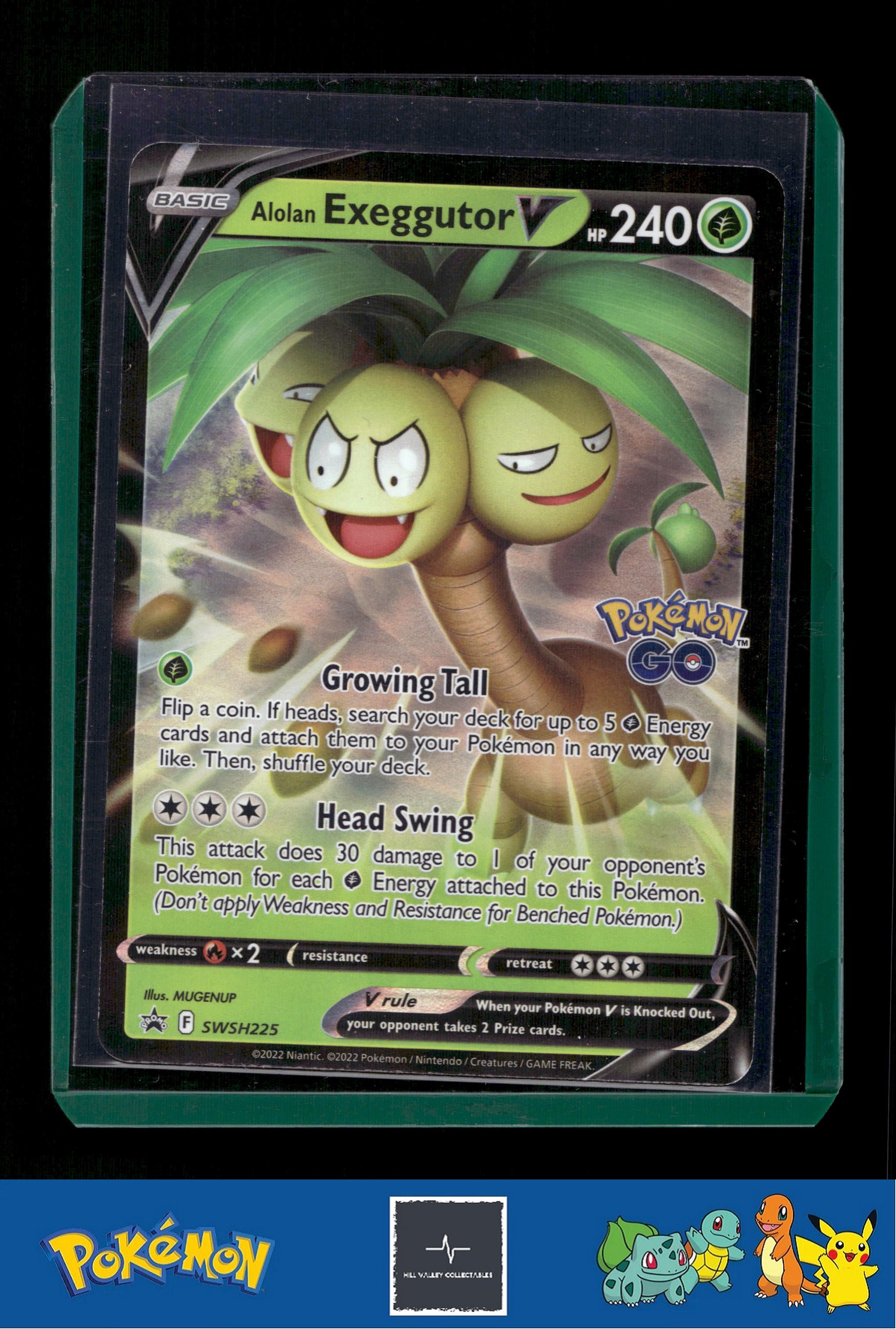 Pokemon SWSH Sword & Shield Promo SWSH225 Alolan Exeggutor V – Hill ...